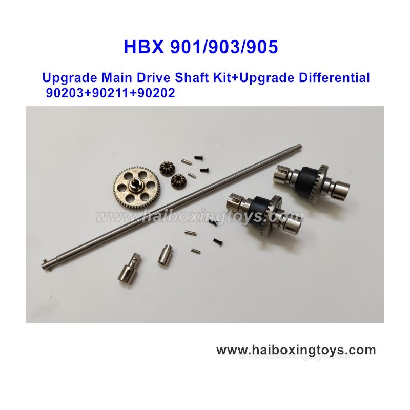 Haiboxing 901A upgrade Parts-Main Drive Shaft Kit+Upgrade Differential ...
