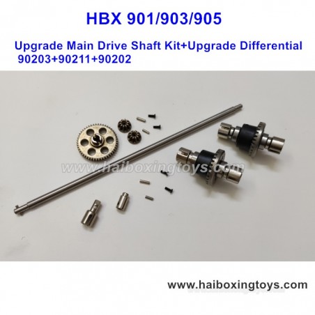 Haiboxing 901A upgrade Parts-Main Drive Shaft Kit+Upgrade Differential ...