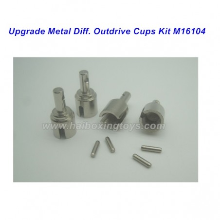 HBX 16889A 16889 Upgrade Metal Diff. Outdrive Cups+Pins M16104